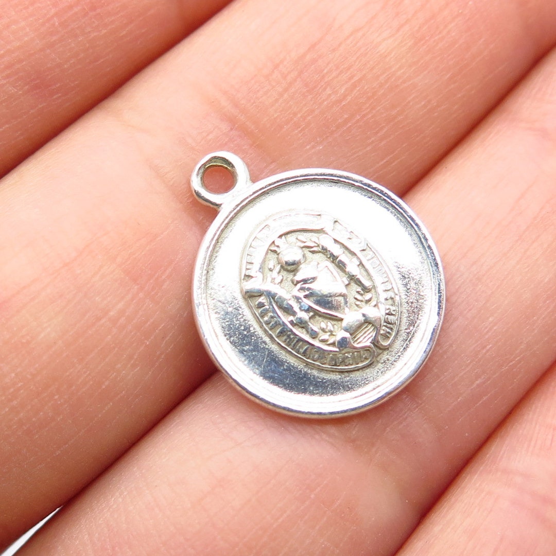 925 Sterling Silver Vintage West Philadelphia High School Charm Pendant ...