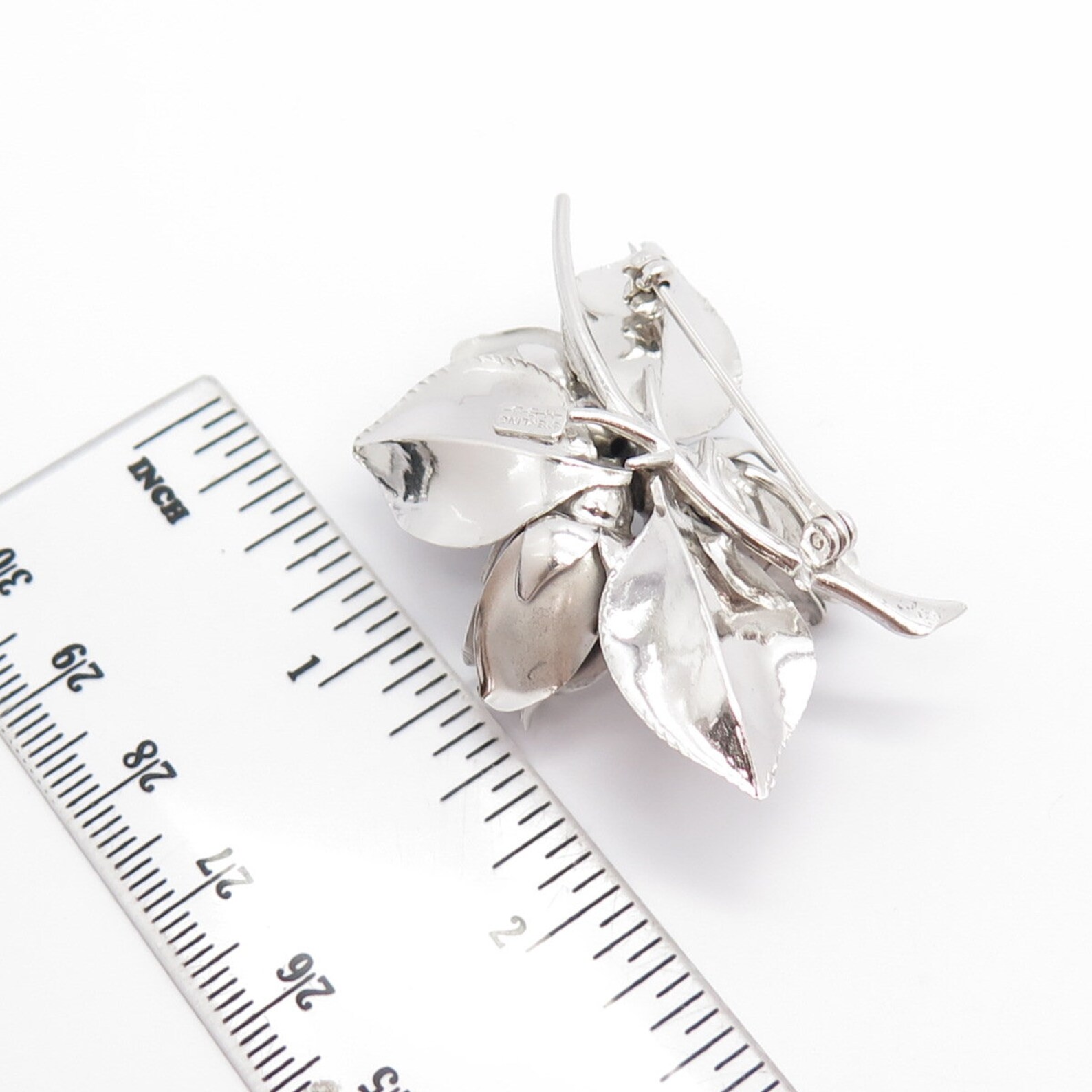 925 Sterling Silver Vintage Harry S. Bick Floral Pin Brooch | Etsy