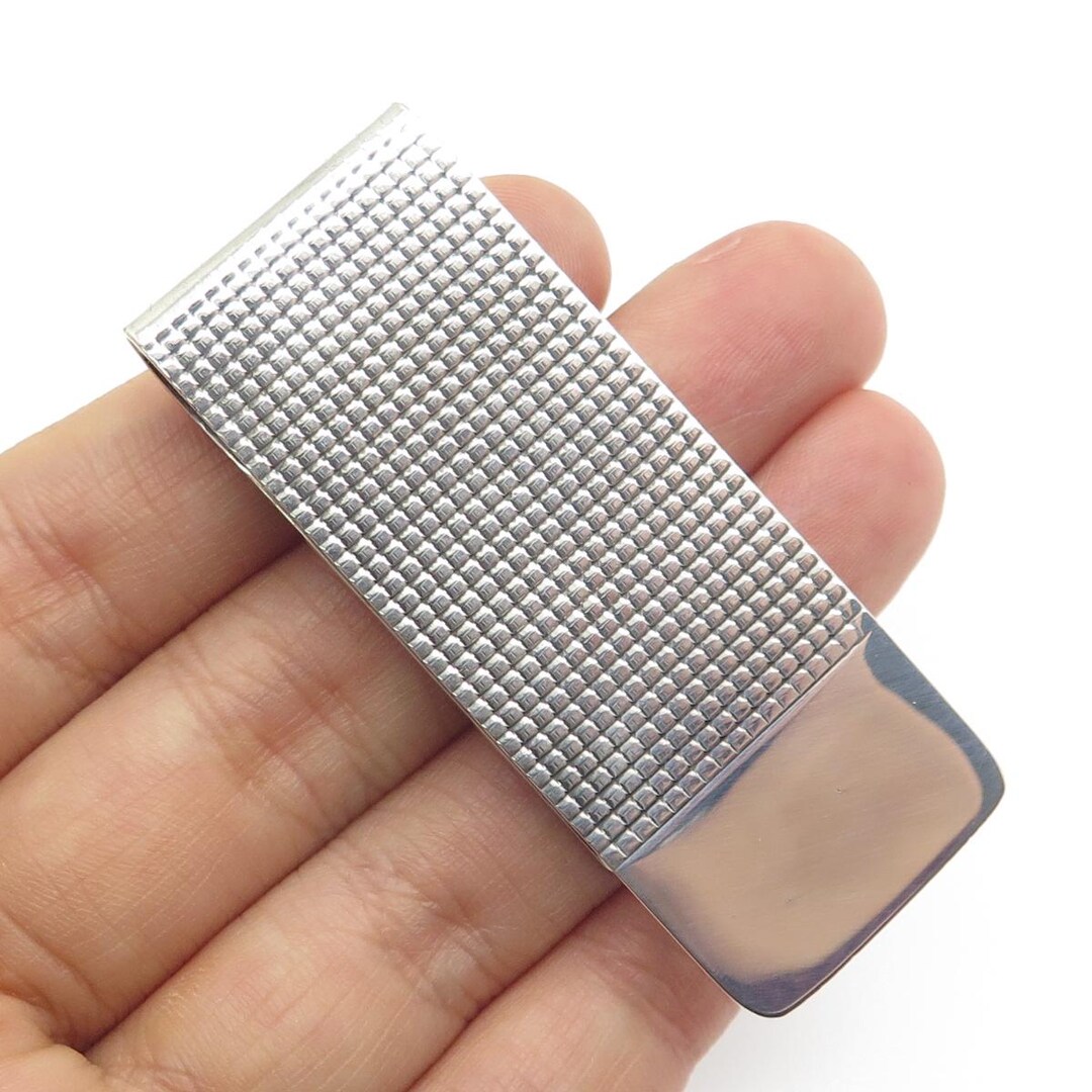 CHARLES THOMAE 925 Sterling Silver Vintage Modernist Money Clip - Etsy