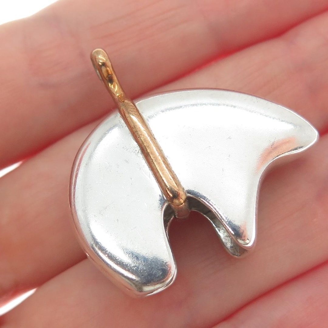 Old Pawn 925 Sterling Silver 2-tone Vintage Southwest Native Bear Charm ...