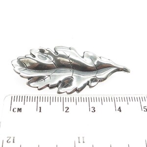 835 Silver Antique Art Deco Leaf Pin Brooch - Etsy