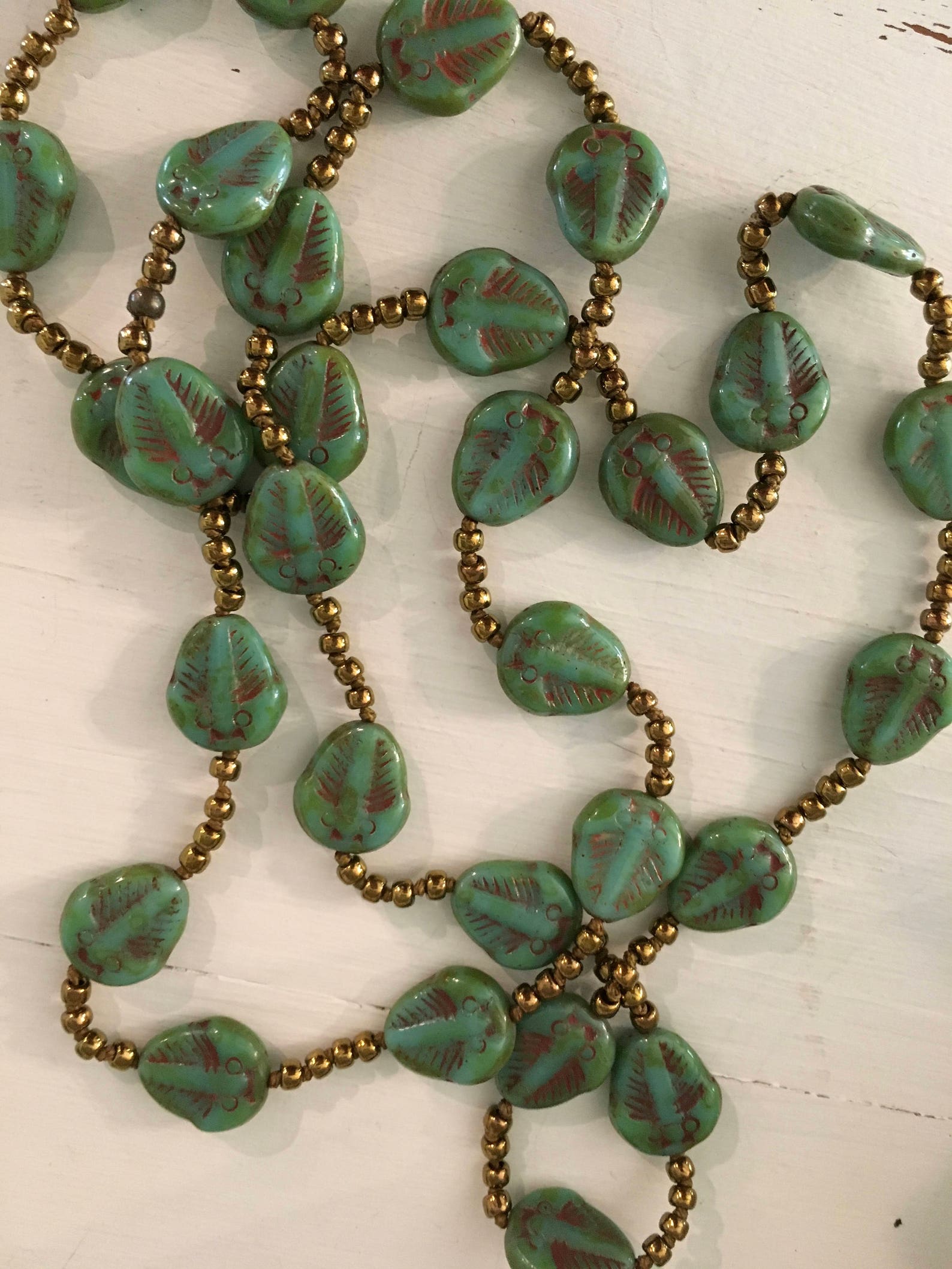 Ocean Trilobite Czech Beads Hand Knotted by Seejanesbeads - Etsy