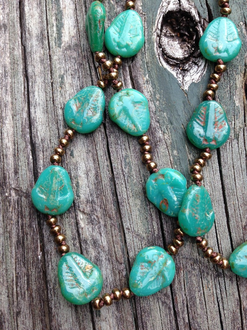Ocean Trilobite Czech Beads Hand Knotted by Seejanesbeads - Etsy