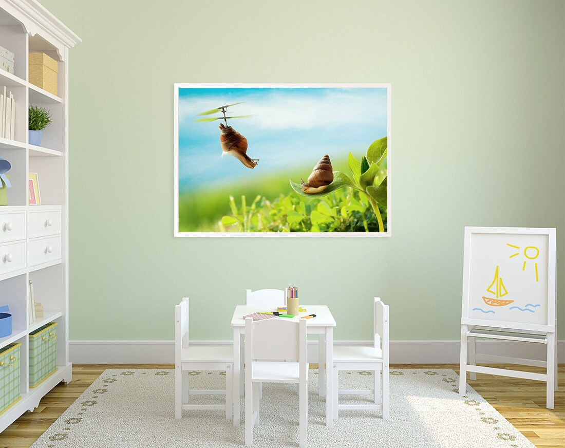 Snail Evolution Print, Nursery Wall Art Decor, Animal Print, Creative ...