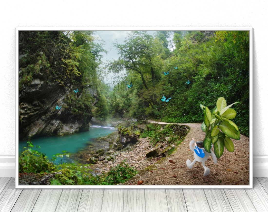 Back to Nature Photography, Cute Funny Creative Poster, Plants Journey ...