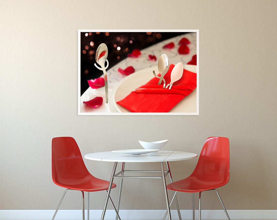 Spoon Art, Dining Room Decor, Funny Comic Kitchen Art Print, Bedroom ...