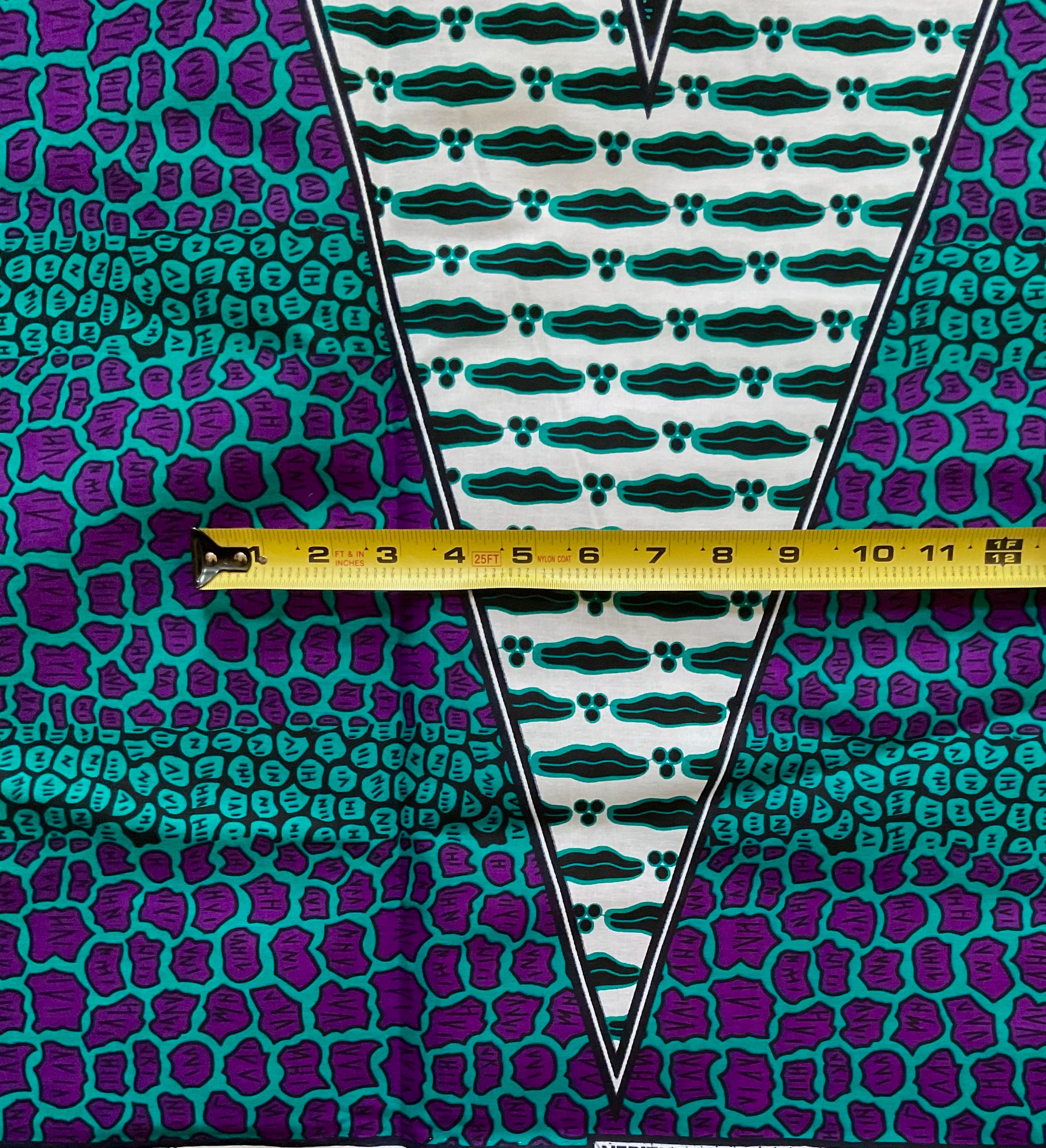 African Print Fabric/ankara Teal Purple 'amaechis - Etsy