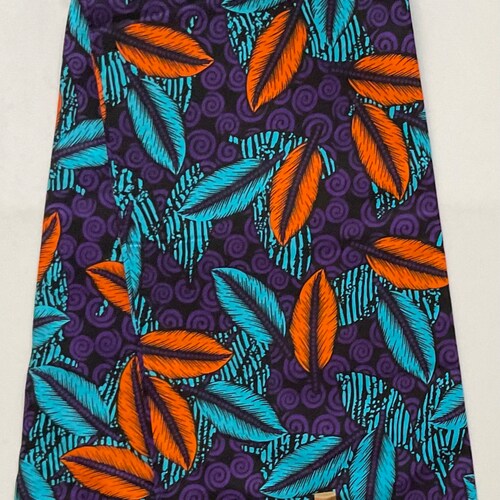 African Print Fabric/ankara Teal Purple 'amaechis - Etsy