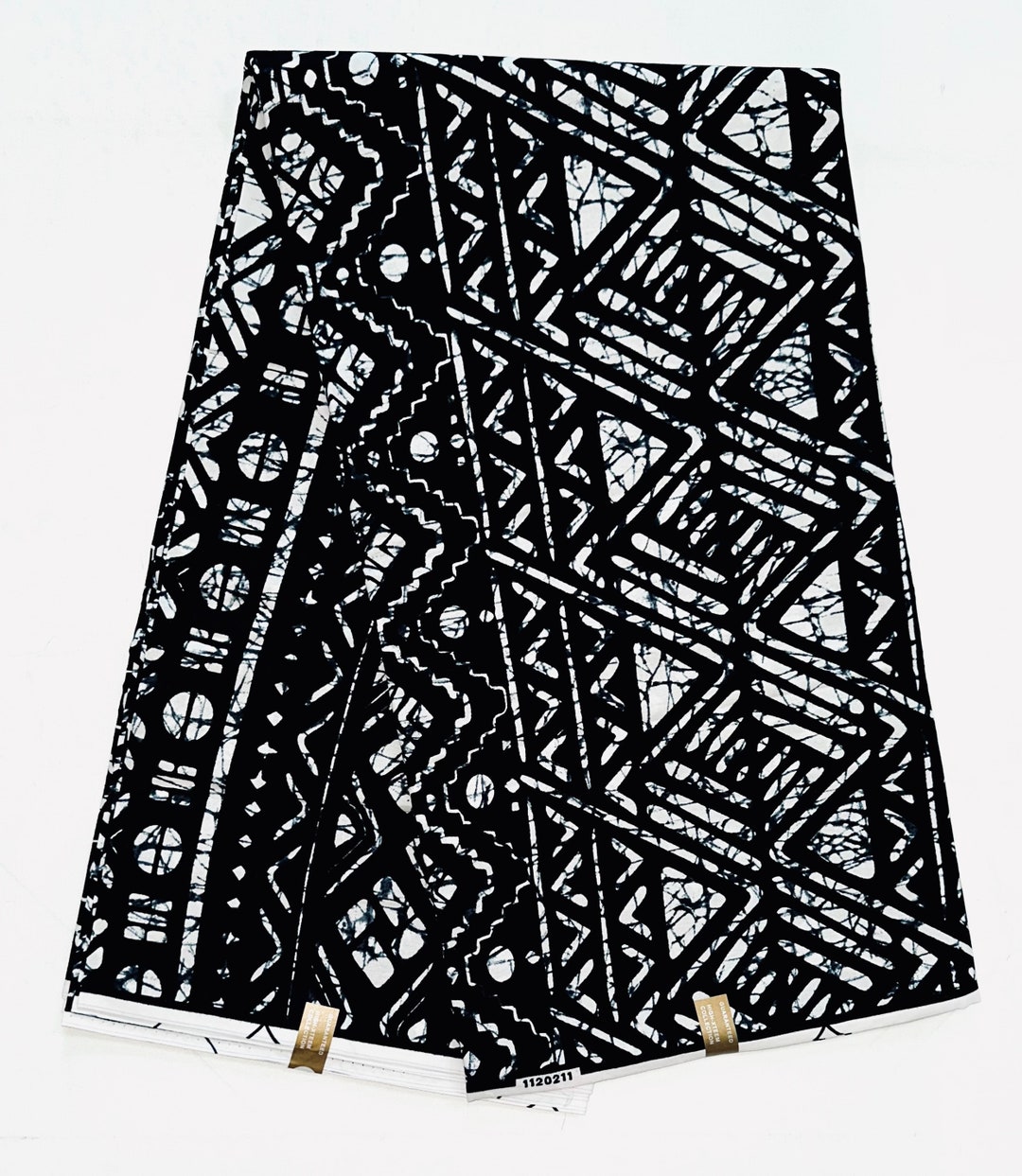 African Print Fabric/ Ankara Black White Gray - Etsy