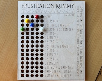 Aggravation Rummy Rummy Frustration Rummy Card Game Board Game ...
