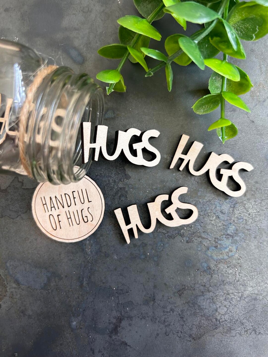 Handful of Hugs Jar of SVG FILE Digital Download Glowforge Tested Adult ...