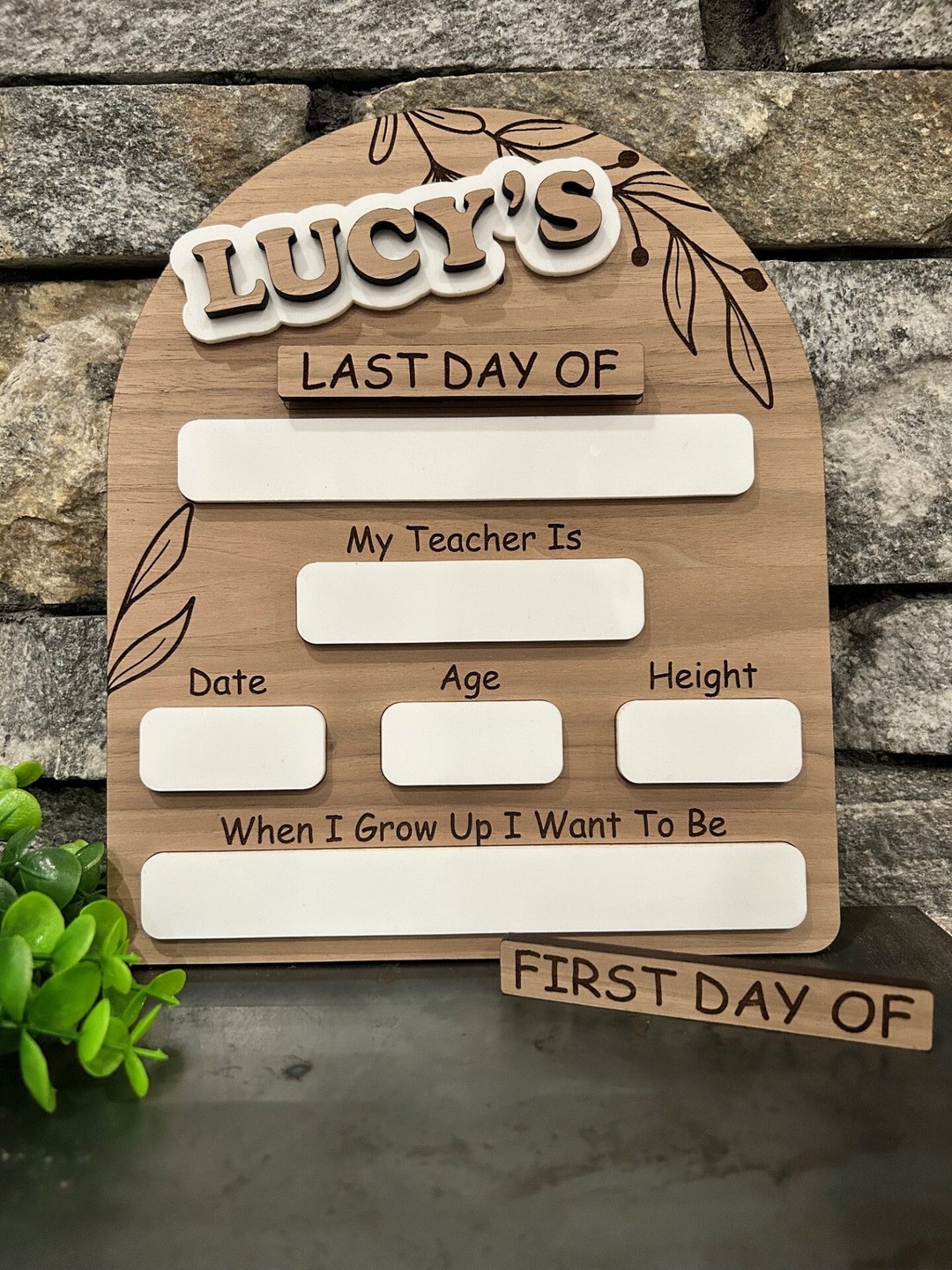 First Day of School Signs, School Sign, First Day Last Day School Signs ...
