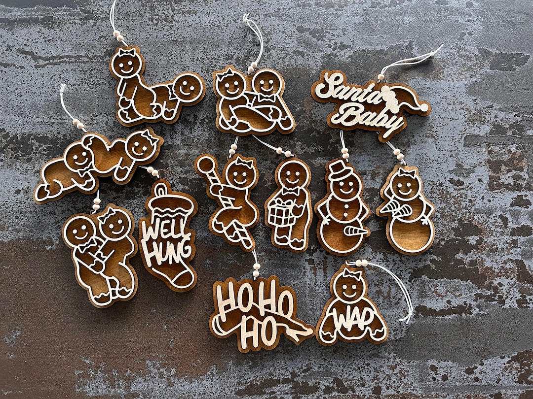 Funny and Naughty Gingerbread - Valentines Day - Sex Position Ornament ...