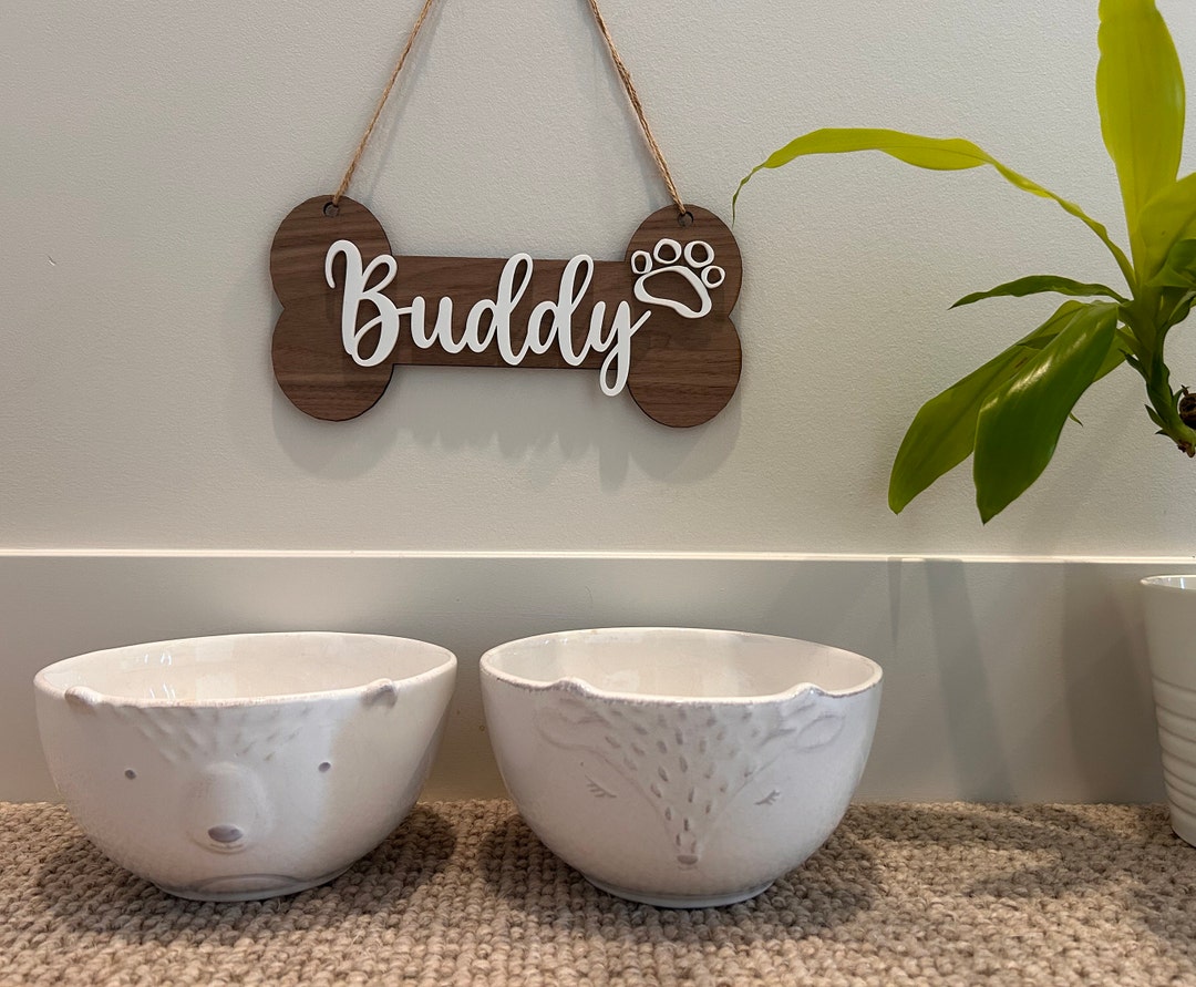 Dog Name Sign, 3D Dog Name Sign, Custom Dog Name Sign, Personalized Dog ...