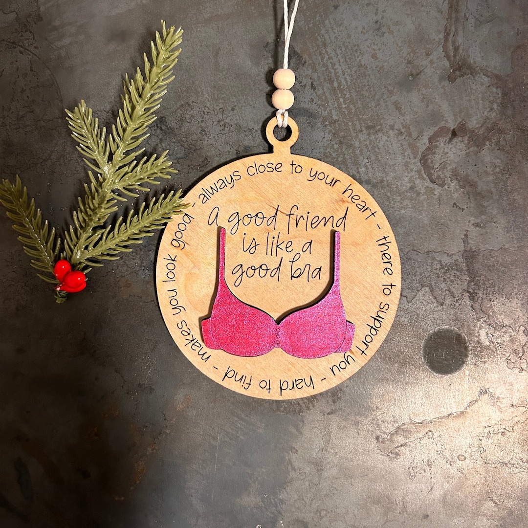Good Friend Bra Ornament A Good Friend is Like a Good Bra - Etsy