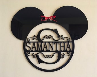 Mickey mouse sign | Etsy