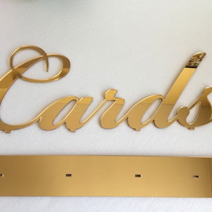 Wedding Card Sign Cards Table Sign Gold Sign for Table Decorations ...