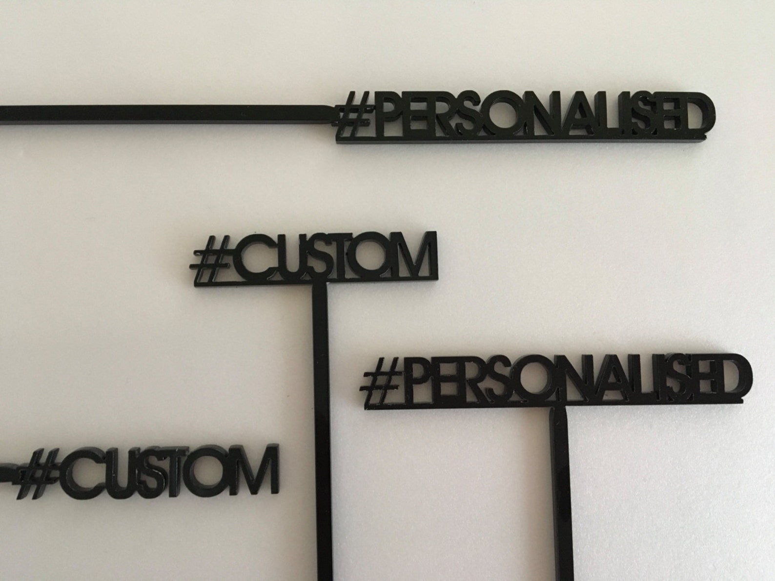 Custom Hashtag Personalized Name Sign Your Text Here Photo - Etsy