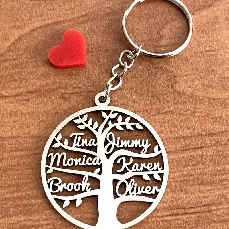 Tree Keychain - Etsy