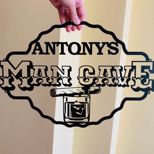 Personalized Man Cave Sign Custom Man Cave Name Sign for Bar - Etsy