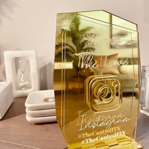 Personalized Instagram Sign Social Media Icons Business Logo Signage ...