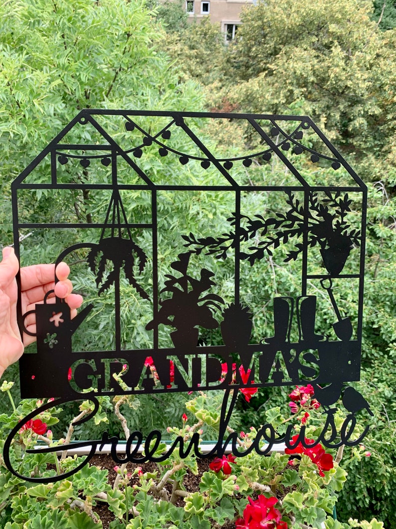 Personalized Greenhouse Name Sign Custom Garden Grandmas - Etsy