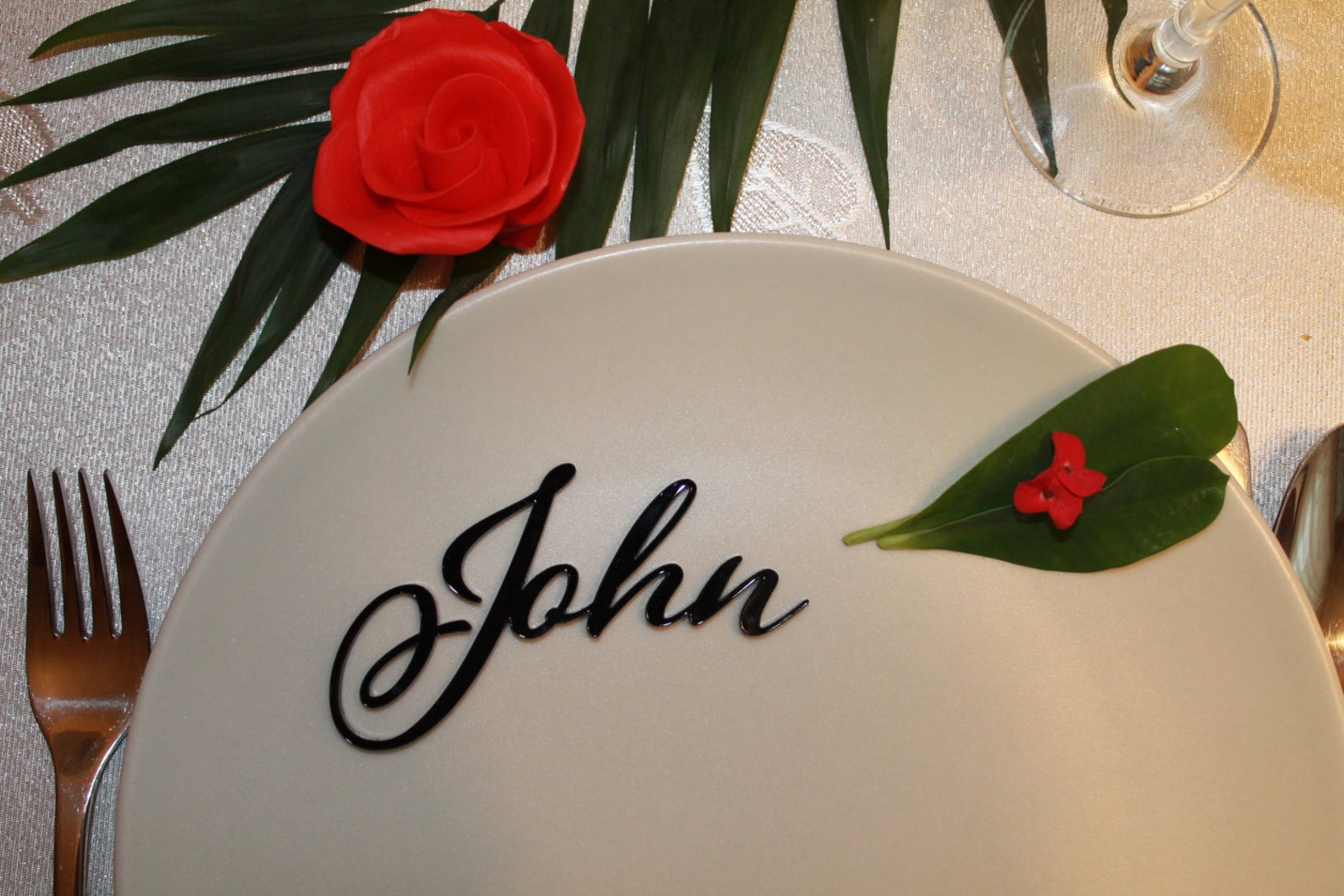 Laser Cut Names Calligraphy Names Personalized Wedding Place - Etsy