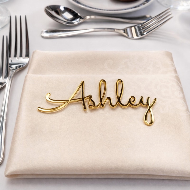Custom Place Card Blue - Etsy