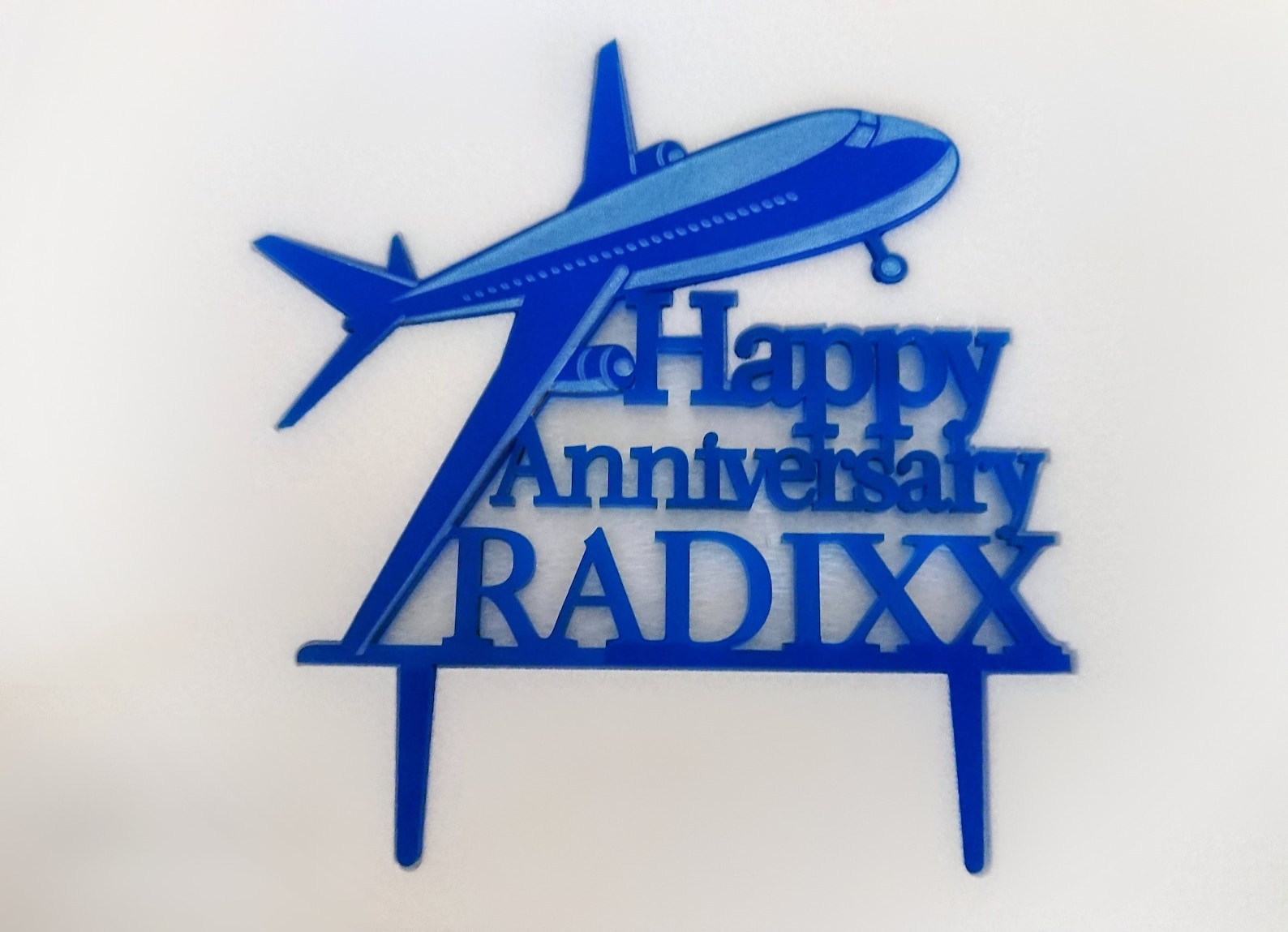 Airplane Cake Topper Aeroplane Happy 10th Birthday Party Personalized ...