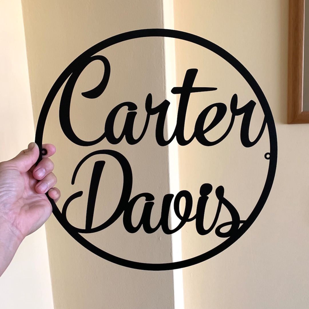 Custom Order, Personalized Design Logo, Any Font, Metal Sign Your Text ...