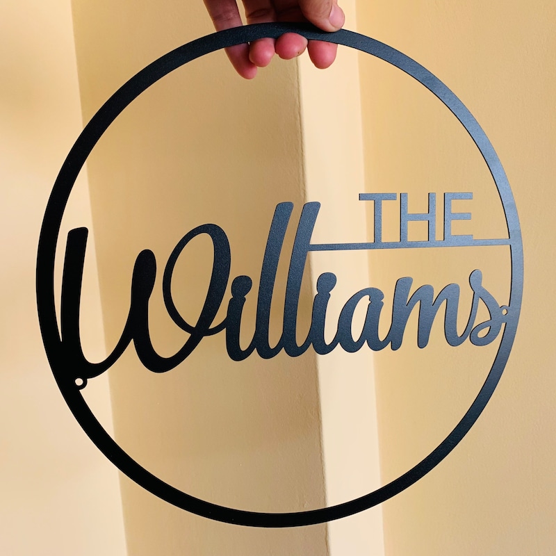 Metal Name Sign - Etsy