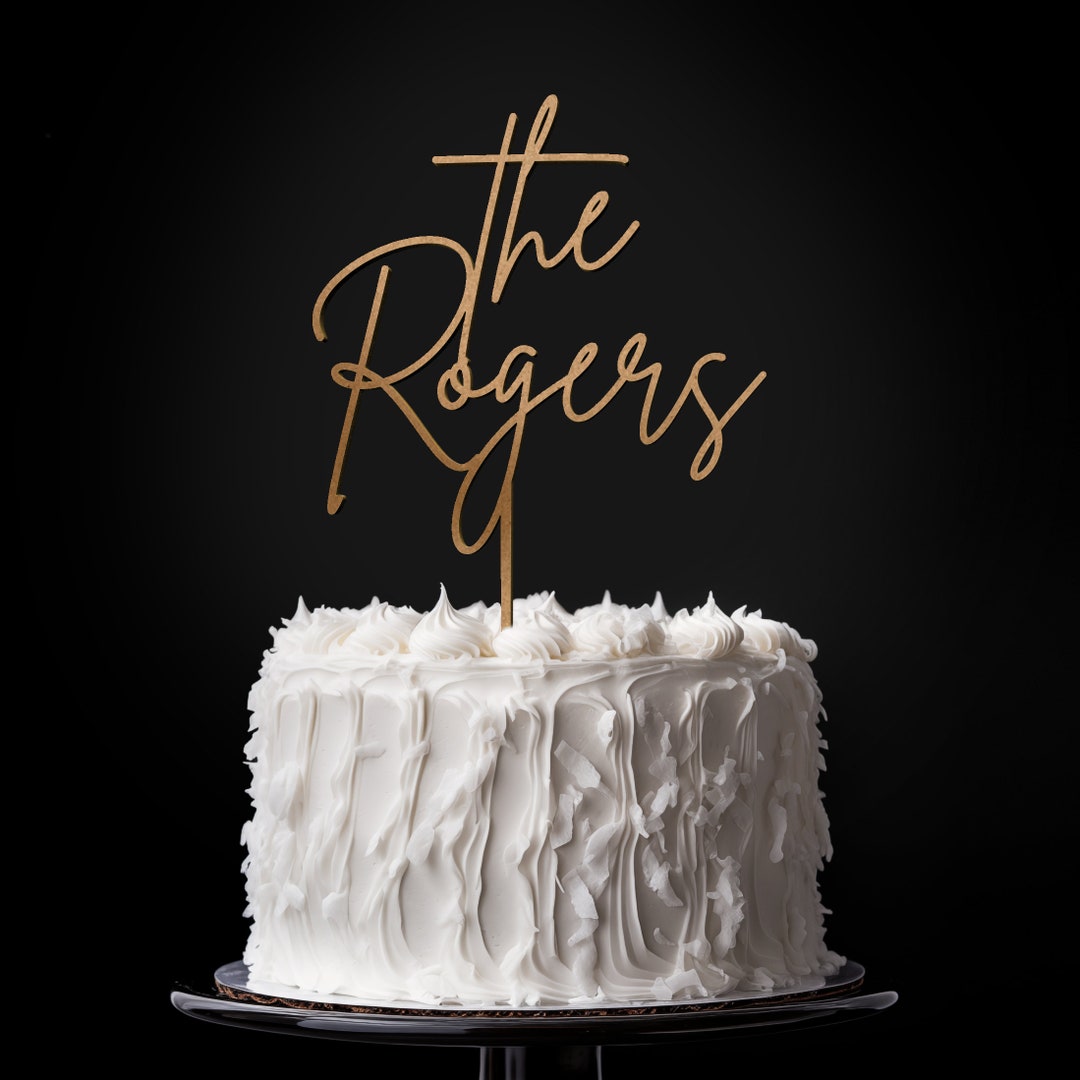 Personalized Wedding Cake Topper Wood Cake Topper Custom Mr and Mrs ...