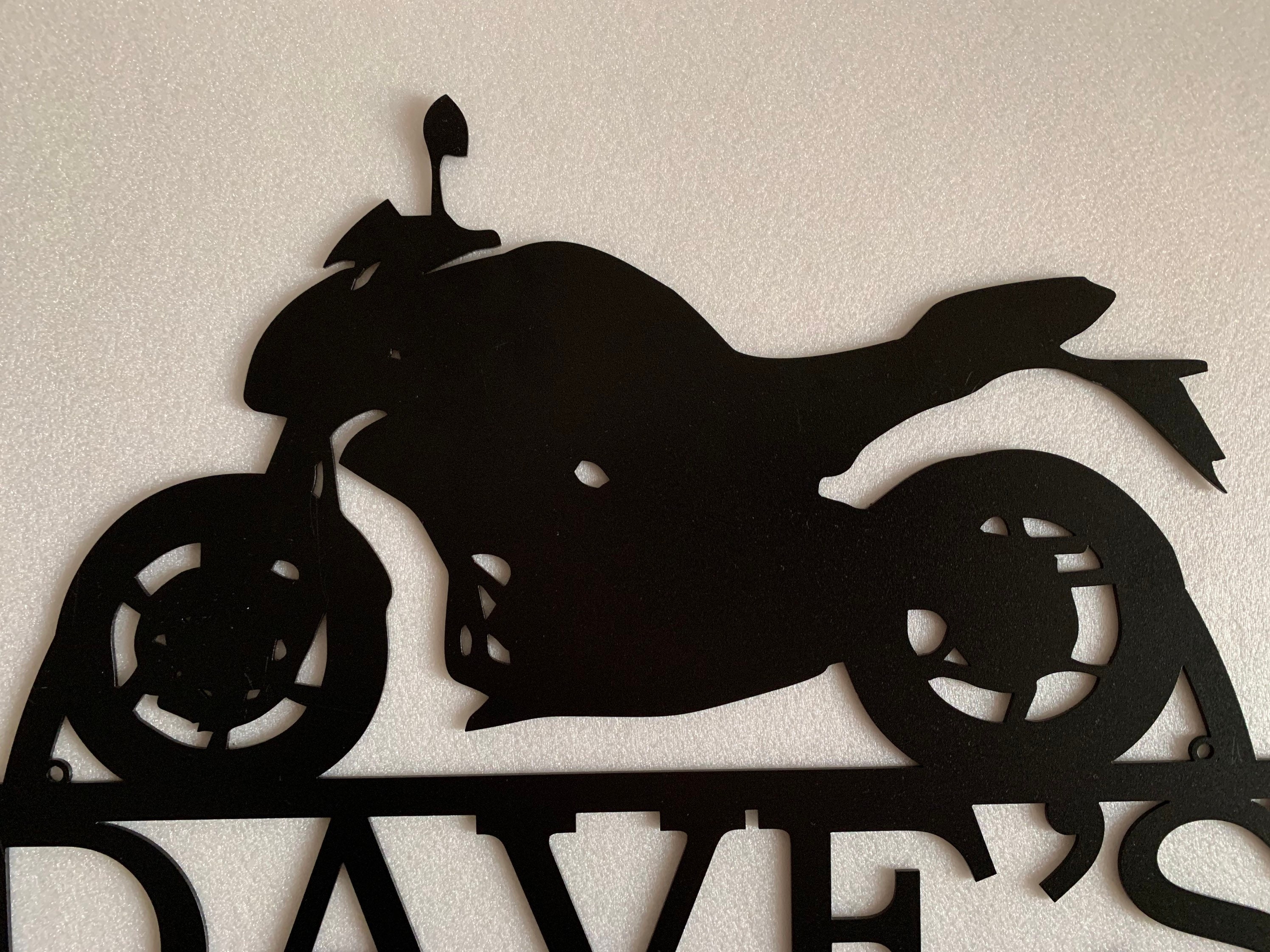 Personalized Motorcycle Name Sign Custom Order Bike Sign Metal sold by ...