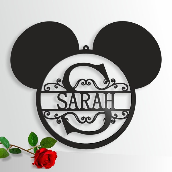 Mickey Monogram - Etsy