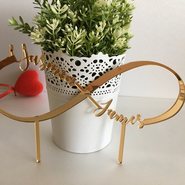 Infinity Cake Topper - Etsy