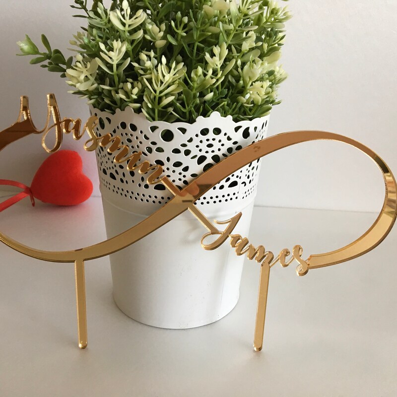 Infinity Cake Topper - Etsy