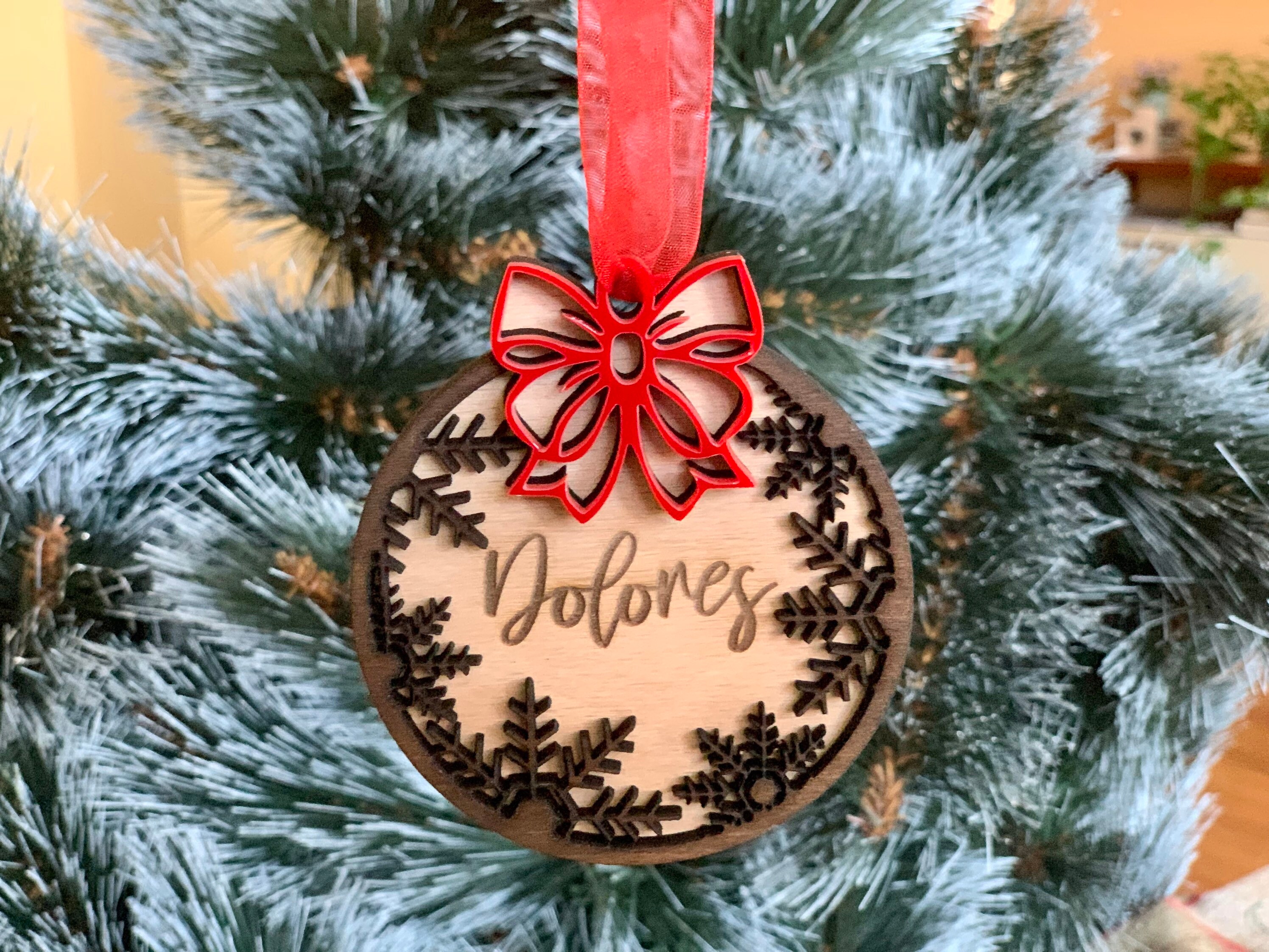 Homemade Personalized Christmas Tree Ornaments