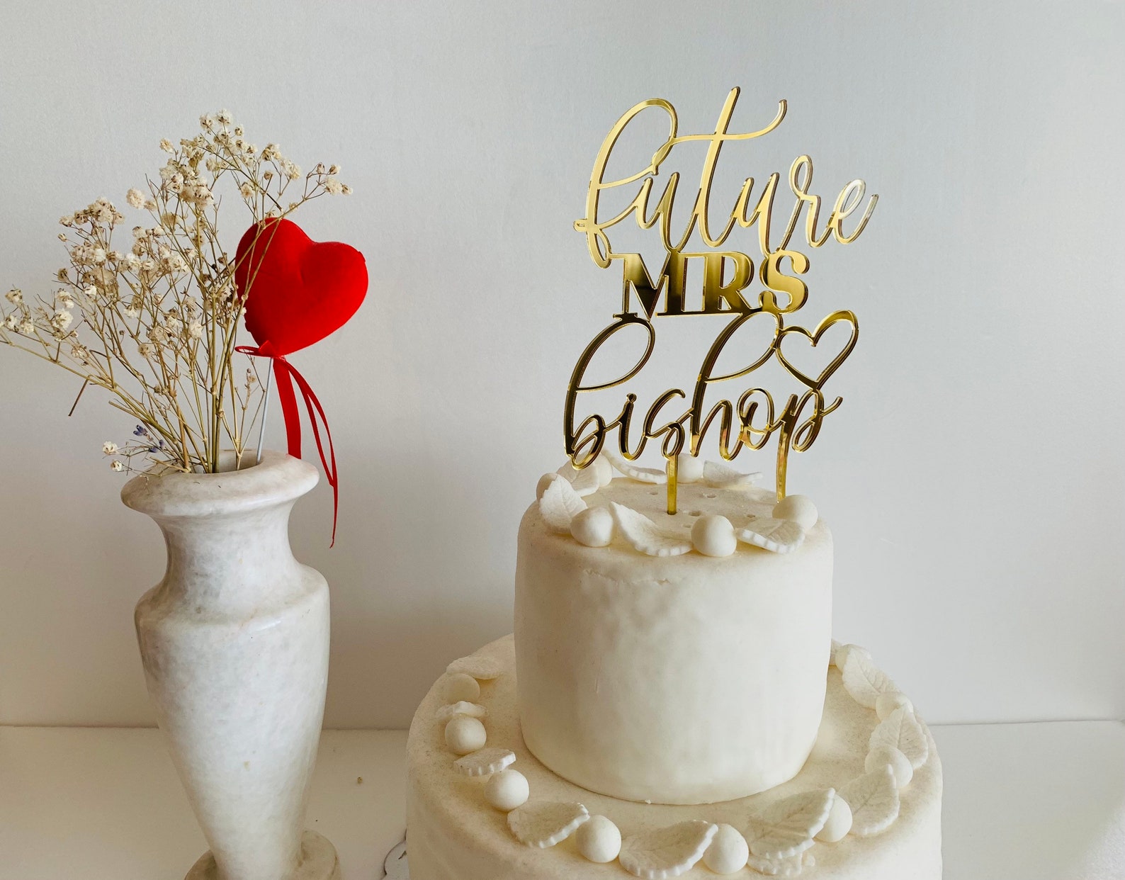 Personalized Future Mrs Cake Topper Custom Name Bridal Shower | Etsy