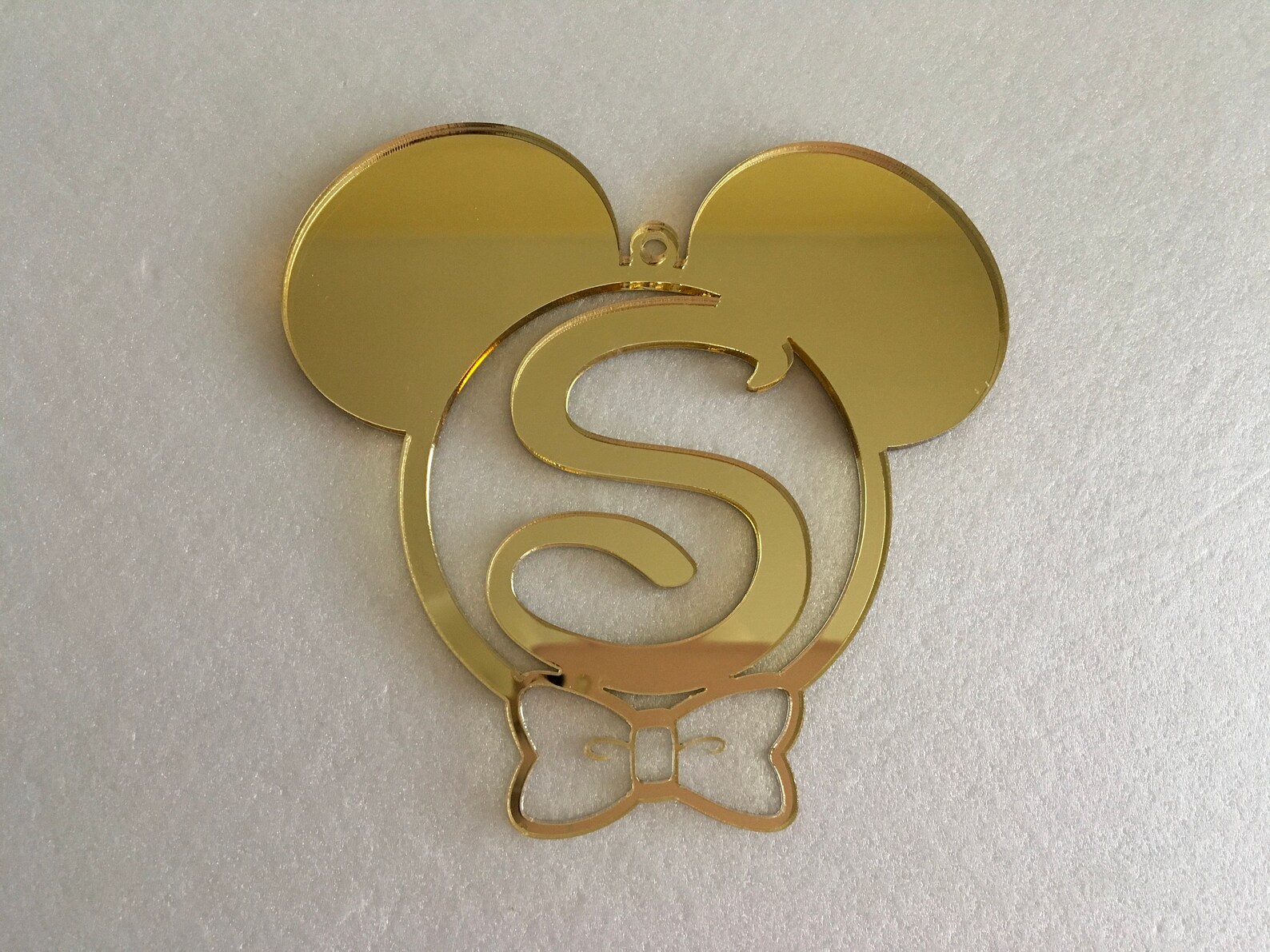 Mickey Mouse Initial Letter Ornament Monogram Disney Birthday | Etsy