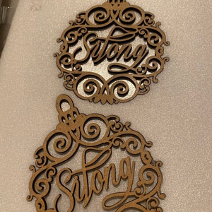 Christmas Name Bauble Custom Xmas Tree Ornaments First Christmas ...