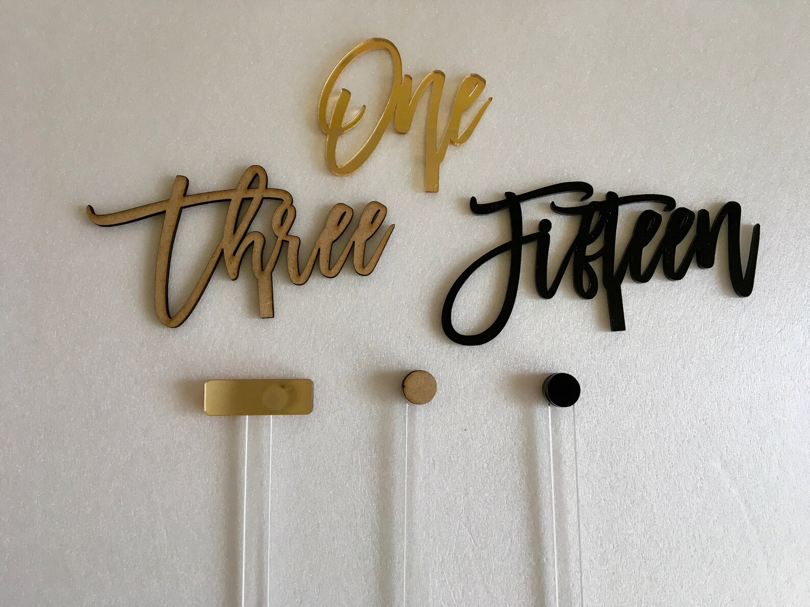 Large Wedding Table Numbers Script Acrylic Gold Tall Table - Etsy