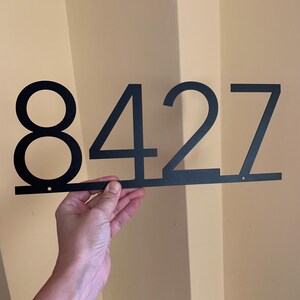 Custom Metal House Number Sign - Personalized Address Plaque for Front ...