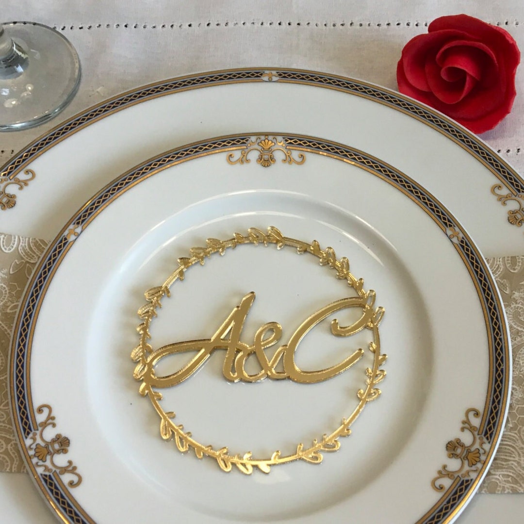 Custom Wedding Initials - Personalized Monogram Letters - Place ...