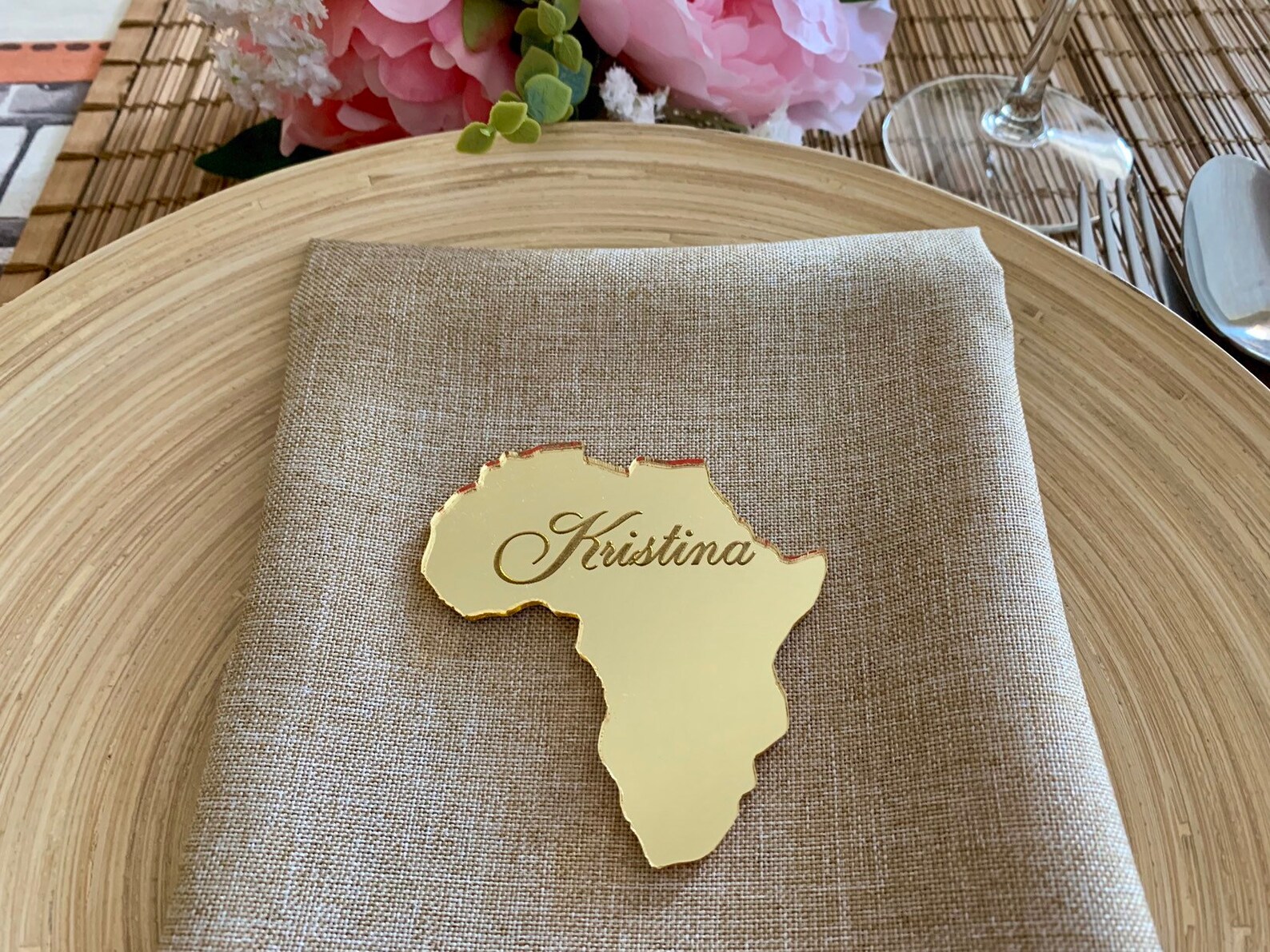 Personalized Laser Cut Country Shape Custom Engraved Names - Etsy