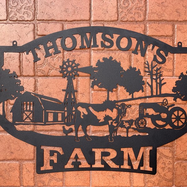 Metal Farm Signs - Etsy