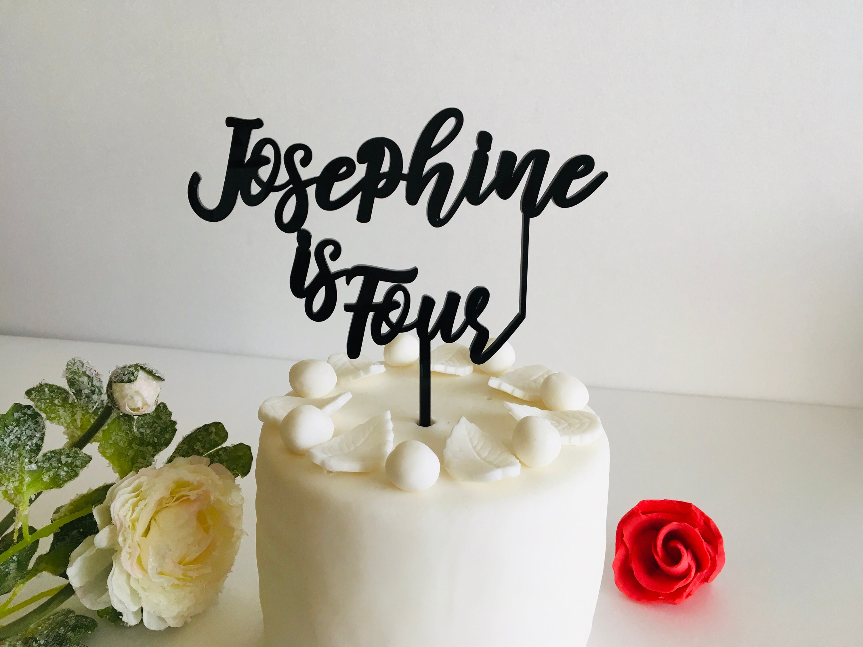 Personalized Any Name Cake Topper Any Age Cupcake for Girl Boy | Etsy