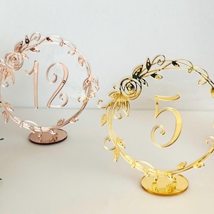 Laser Cut Wedding Table Numbers for Party Event Beautiful Table Signs ...