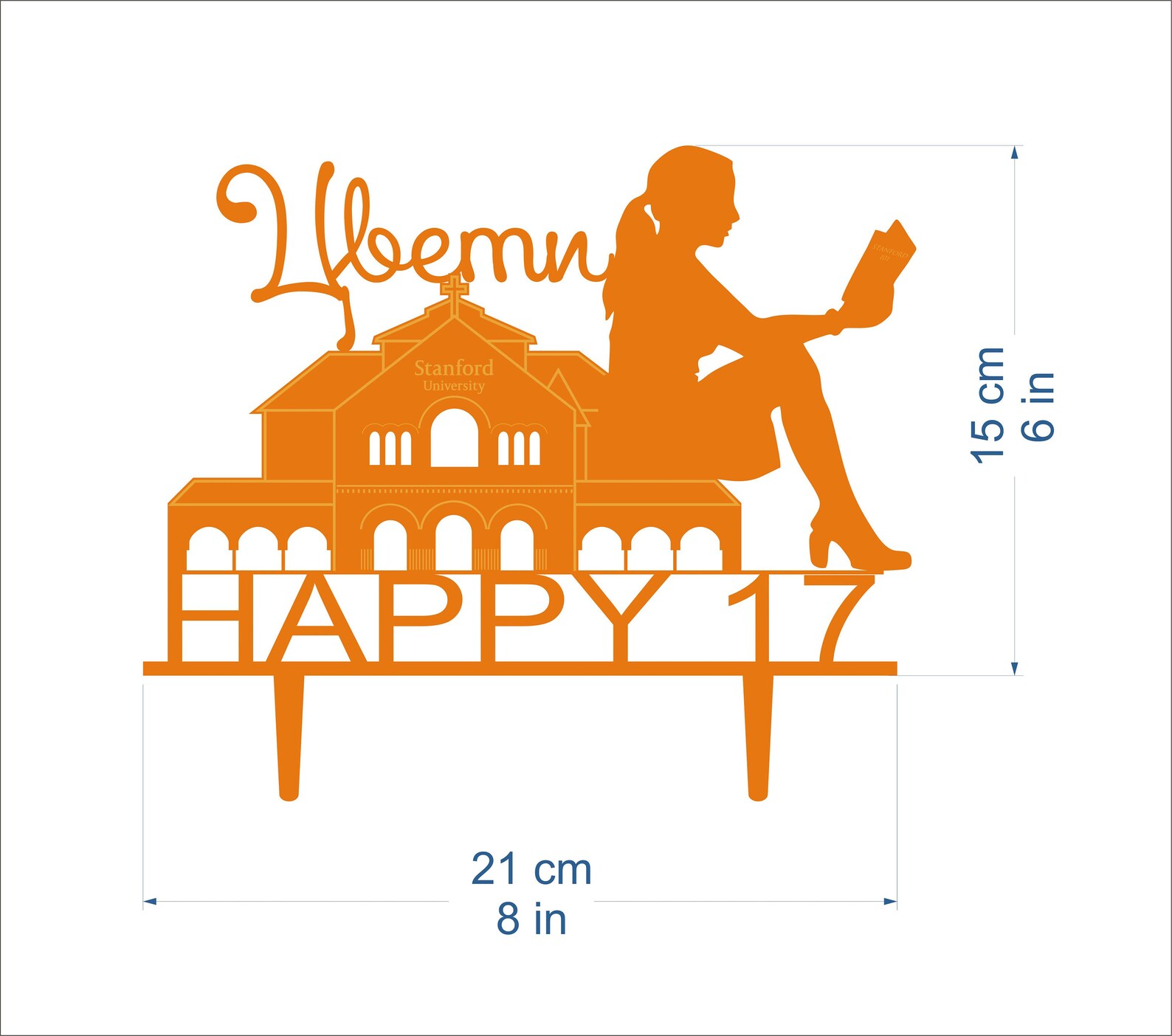 Happy Birthday Cake Topper Personalized Name Age Topper Etsy