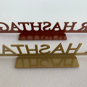 Hashtag Sign Personalized Metal Hashtag Wedding Decoration Freestanding ...
