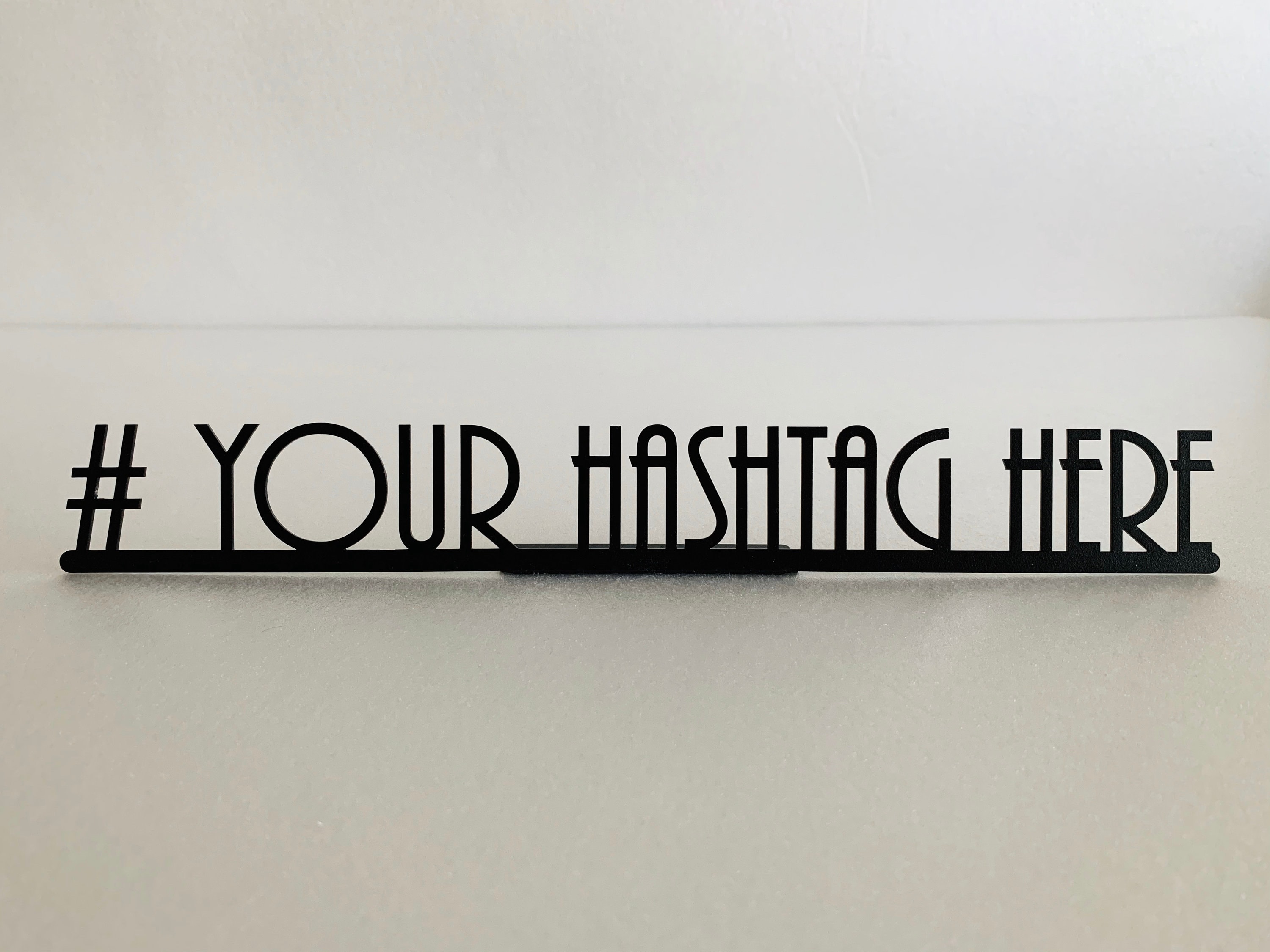 Custom Hashtag Metal Sign Personalized Table Sign Laser Cut ...